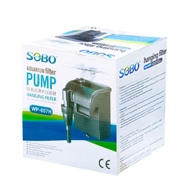 پتشاپ آکواریوم چشم انداز آبی - فیلتر هنگان ابشاری سوبو (Sobo) مدل wp-607h sobo